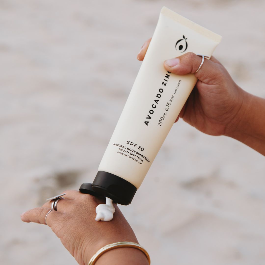 SPF 30 Natural Body Sunscreen – Avocado Zinc