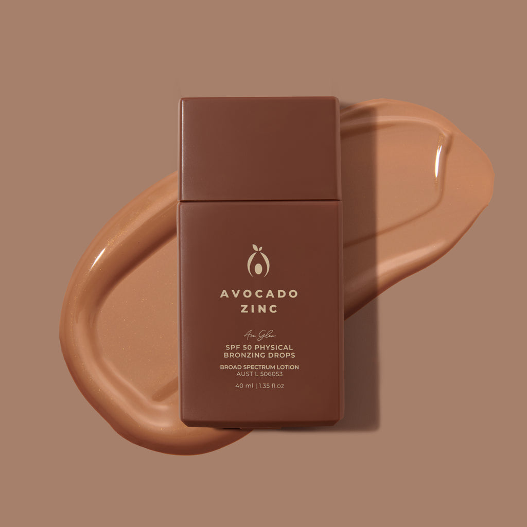 SPF 50 Physical Bronzing Drops – Avocado Zinc